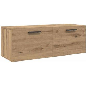 vidaXL Wandschrank Eiche handwerklich 100 x 36.5 x 35 cm Holzwerkstoff Vidaxl