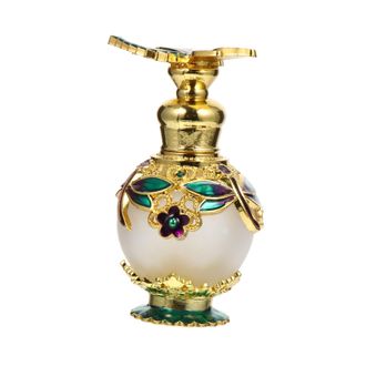 DOITOOL Aromatherapie Flasche aus Hochwertiger Legierung Langlebig und Kompakt Vielseitig als &Auml;therisches &Ouml;l Parf&uuml;mfl&auml;schchen Elegantes Design in Gr&uuml;n f&uuml;r Zuh