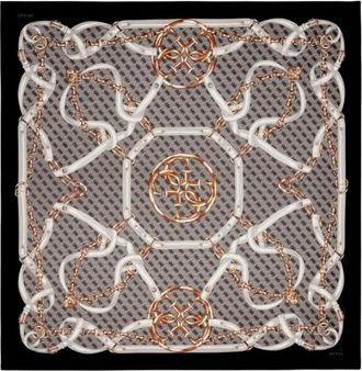 Guess Femme, Accessoires, Noir, Taille: ONE Size Noelle 4G Logo Kefiah