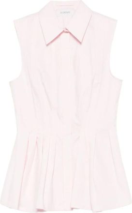 Sportmax Femme, Tops, Rose, Taille: 36 FR Certosa Pleated Shirt