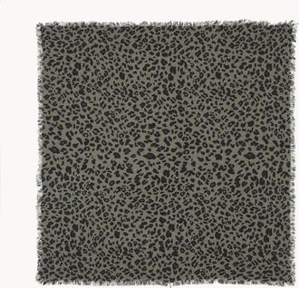 Kujten Grand bandana cachemire imprim&eacute; l&eacute;opard - Grand Bandana Hachiko Leopard