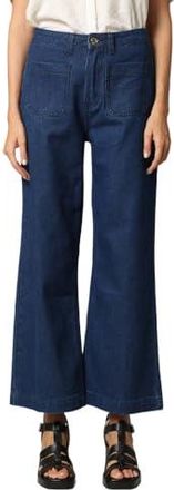 Deeluxe Jean Wide Leg en Denim avec Braguette &agrave; Fermeture &agrave; glissi&egrave;re Jean LILOO Wide Leg Femme