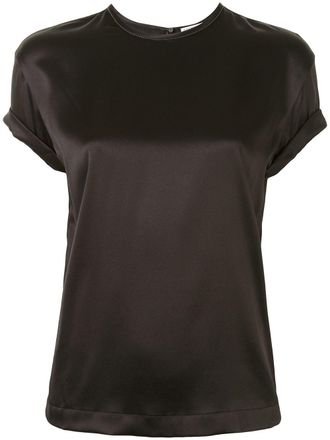 Brunello Cucinelli top &agrave; encolure ronde - Noir