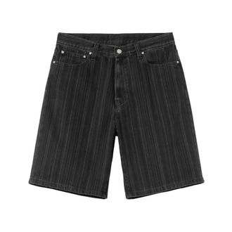 Carhartt Work in Progress Homme, Shorts, Noir, Taille: W32 Shorts à Rayures Respirantes