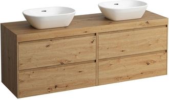 Laufen Lani Waschtischplatte wildeiche inkl. Unterschrank, 1 - Laufen