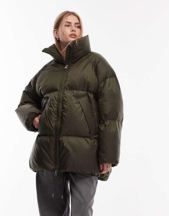 Arket Doudoune longue - Vert olive