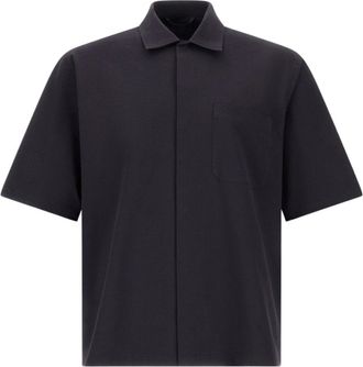Herno Homme, Chemises, Bleu, Taille: XL Camicia Bowling Seercrease
