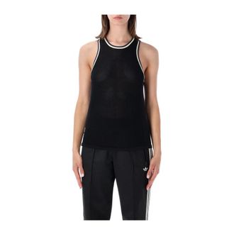 Yohji Yamamoto Rippstrick-Tanktop - - Tops - Damen - Schwarzk - XS