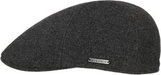 Stetson Casquette Texas Wool Gatsby Cap Homme - Casquettes Gavroche Forme de Bec avec Visiere, Doublure, Doublure Hiver Automne-Hiver - XL (60-61 cm) Anthraci