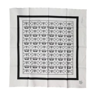 Dolce & Gabbana Homme, Accessoires, Blanc, Taille: ONE Size Foulard Carr&eacute; Classique en Coton