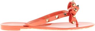 Valentino Garavani Femme, Chaussures, Rose, Taille: 40 EU Sandales Tongs Rockstud en PVC