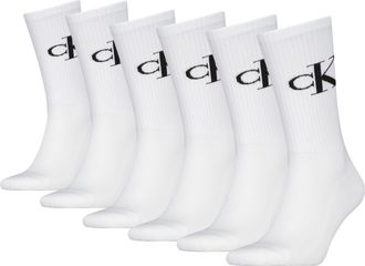 Calvin Klein Socken CALVIN KLEIN, Damen, Gr. 39-42, wei&szlig;, Obermaterial: 72% Baumwolle, 25% Polyester, 2% Elasthan, 1% Polyamid, Socken Socken