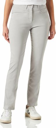 Raphaela by Brax Damen Laura New Garment Dyed Cotton Satin Jeans 11-6558_10912320,Light Grey,36W / 30L