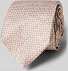 Gierremilano Seidenkrawatte aus reiner Seide mit Logo-Patch (7,5 cm)