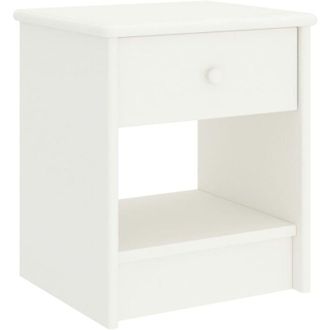 vidaXL Table de chevet Blanc 35x30x40 cm Bois de pin massif Vidaxl