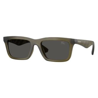 Burberry Lunettes de soleil rectangulaires - Homme - Accessoires - Vert - Taille: 53 MM