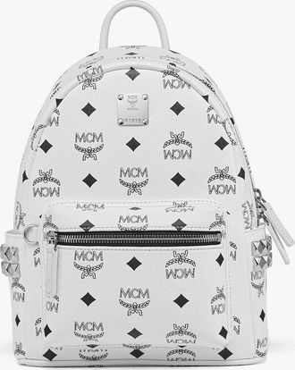 MCM Stark Rucksack in Visetos mit seitlichen Nieten