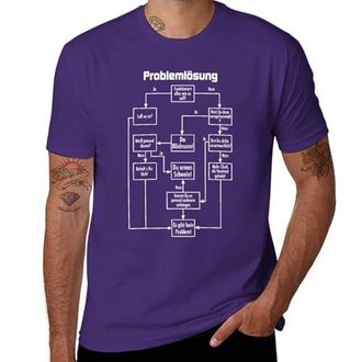 Generic Fun Probleml&ouml;sung T-shirt pour homme, Style violet, S