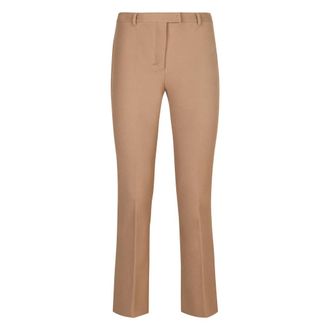 Max Mara Ausgestellte Baumwollmischhosen - - Trousers - Damen - Braun - S