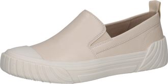 Caprice Damen Slipper aus Leder Flach, Cremefarben (Cream Perlato), 36 EU