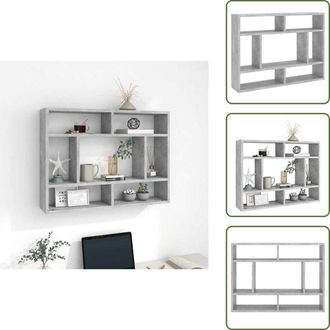 vidaXL Vidaxl - tag&egrave;re murale Gris b&eacute;ton 75x16x55 cm Bois ding&eacute;nierie - &Eacute;tag&egrave;re Murale - &Eacute;tag&egrave;re Suspendue - Rangement Mural - D&eacute;coration Murale