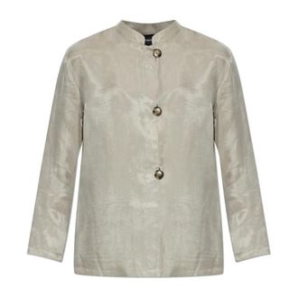Emporio Armani Lang&auml;rmeliges Hemd - - Blouses & Shirts - Damen - Grau - S