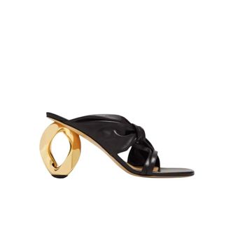 J.W.Anderson Schwarze Lederschlappen - - Shoes - Damen - Schwarzk - 37 EU