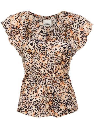 Isabel Marant blouse Lonea - Tons neutres