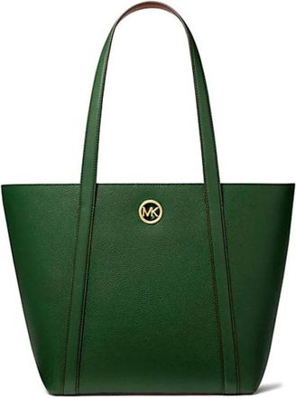 Michael Kors Femme, Sacs, Vert, Taille: ONE Size Hadleigh Grand Sac Fourre-Tout en Cuir Galet