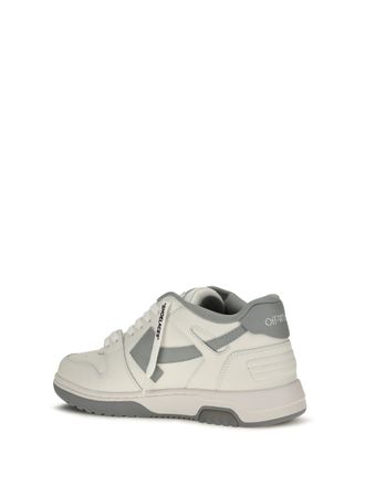 Off-white Mens Sneakers Out Of Office White-Grey Upper Polyester Trainers White/grey