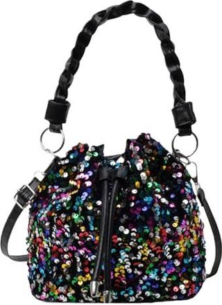 Generic Sac &agrave; bandouli&egrave;re &agrave; paillettes pour femmes, sac &agrave; bandouli&egrave;re seau &agrave; cordon de serrage, sac &agrave; main de transport (multicolore)