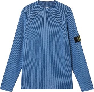 Stone Island Fluid Rundhals-Strick - - Knitwear - Herren - Blau - S