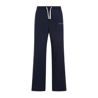 Palm Angels Logo-Stickerei Hose - - Trousers - Herren - Blau - L