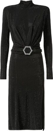 Philipp Plein Femme, Robes, Noir, Taille: 40 FR Crystal Long Dress