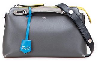 Fendi Hobo Bags - Medium Tricolor Leather By The Way Satchel - Gr. unisize - in Grau - f&uuml;r Damen