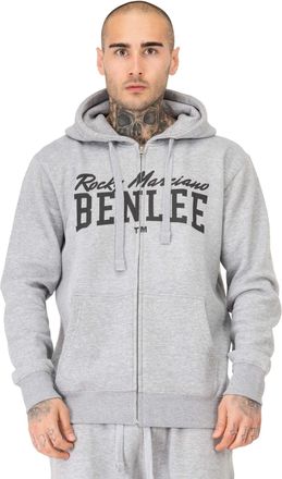 Benlee Rocky Marciano Herren Kapuzensweatjacke mit Reißverschluss Normale Passform VITALINO Marl Grey/Black 3XL