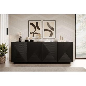 BOBOCHIC Bobochic - Buffet 4 portes 200 cm alice Noir