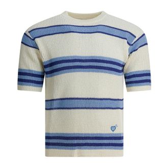 Human Made Blau Gestreifter Strick Aw25 - - Knitwear - Herren - Mehrfarbig - S