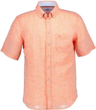 Fynch-Hatton Fynch-Hatton Herren Kurzarmhemd orange meliert