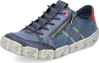 Rieker Chaussures à Lacets pour Femmes L0357, Pointure:38 EU, La Couleur:Bleu