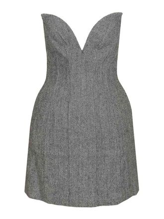 Self Portrait Robe Courte - Gris