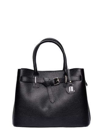 Anna Luchini Schwarz Rindsledertasche