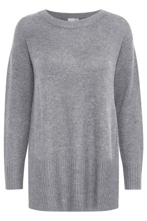 Ichi IHKAMARA Long LS - Pullover - 20116692, Gr&ouml;&szlig;e:S, Farbe:Grey Melange (200318)