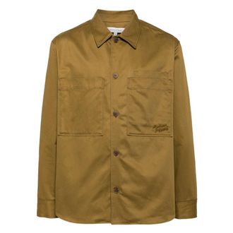 Maison Kitsun&eacute; Homme, Vestes, Brun, Taille: XL Surchemise