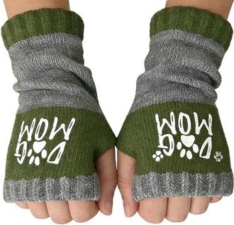 Generic Gants chauds sans doigts - Gants thermiques doux - Gants tricot&eacute;s chauds sans doigts pour femme - Pour le cyclisme, l&eacute;quitation, le travail, le patina