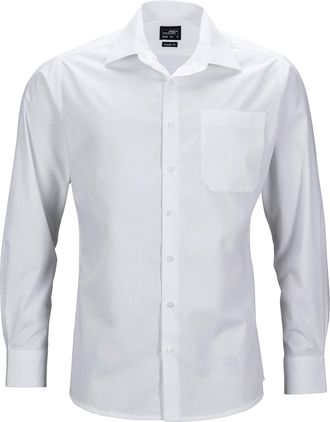James & Nicholson Herren Mens Business Shirt Longsleeve Businesshemd, Wei&szlig; (White), XXXXX-Large