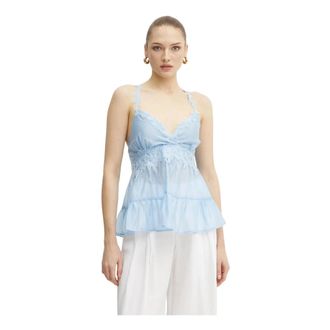 Ermanno Scervino &Auml;rmellose Bluse - - Tops - Damen - Blau - L
