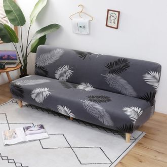 Generic Sofabezug Ohne Armlehnen Futon Abdeckung Stretch-Schonbezug F&uuml;r Klappsofa Moderner Druck Sofabett&uuml;berzug Waschbarer Schutz F&uuml;r 2-/3-Sitzer Futonbezug 