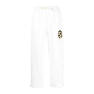 Joshua Sanders Wei&szlig;e Hose mit Grafischem Print und Weitem Bein - - Trousers - Damen - Wei&szlig; - S