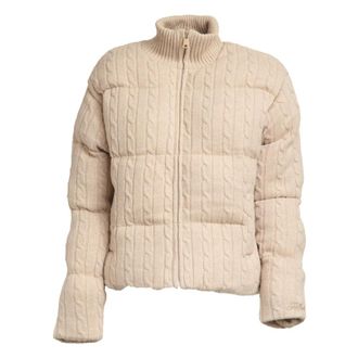 MC2 Saint Barth Mya Kabelstrick-Jacke mit Wattierung - - Jackets - Damen - Beige - S